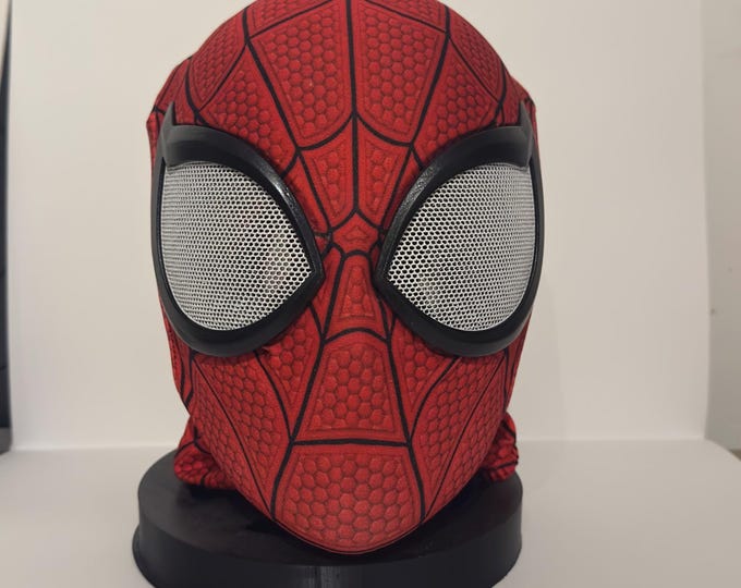 Spider-man Classic Custom 3d Printed Face Shell With Lenses - Etsy