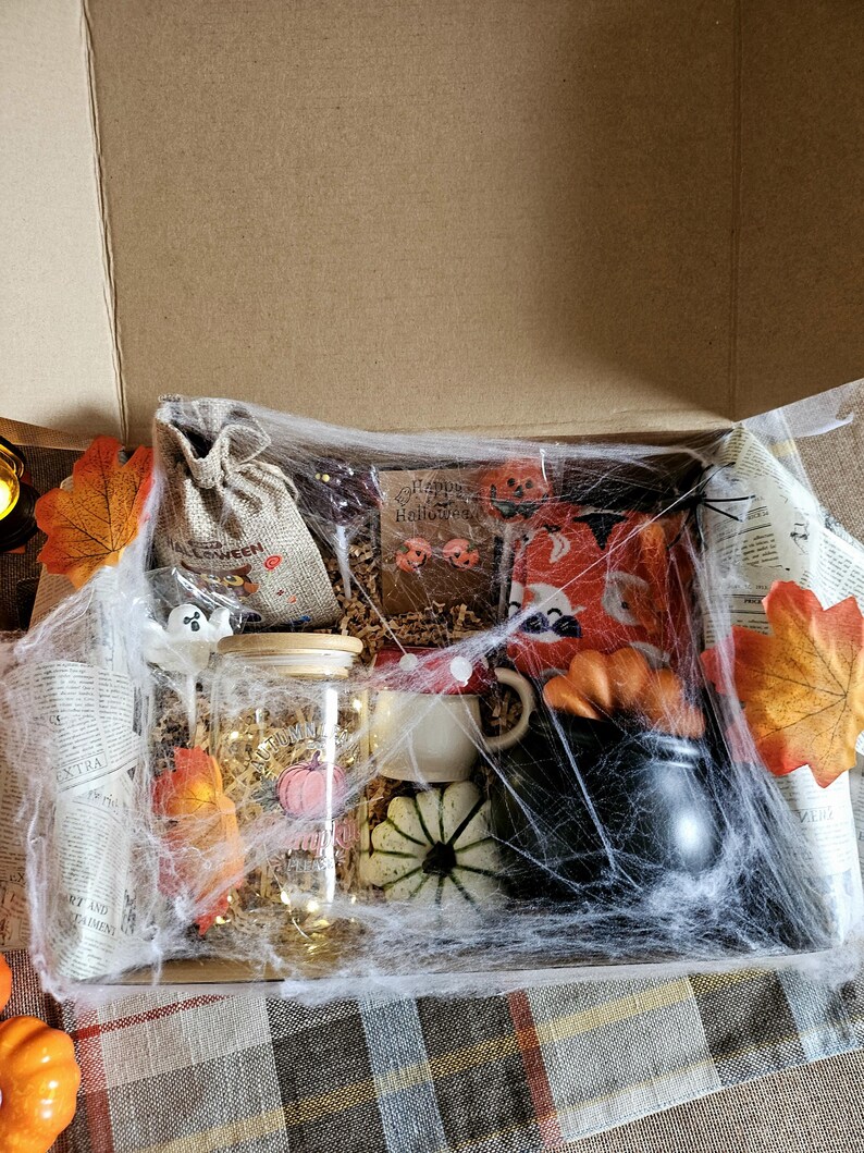 Spooky Halloween Gift Box – Creepy Cozy Package With Mug, Halloween ...