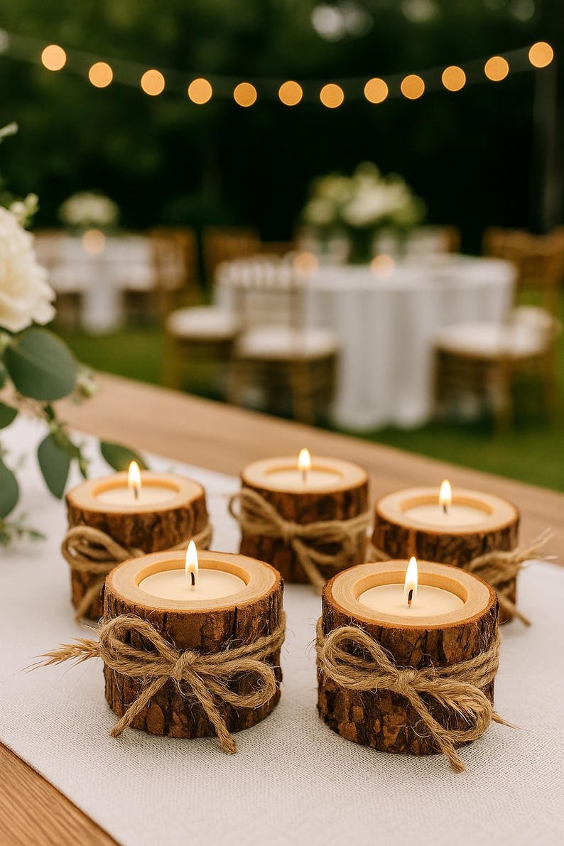 Handmade Wood Log Candle – Natural Tree Trunk Candle, Full Soy Wax ...