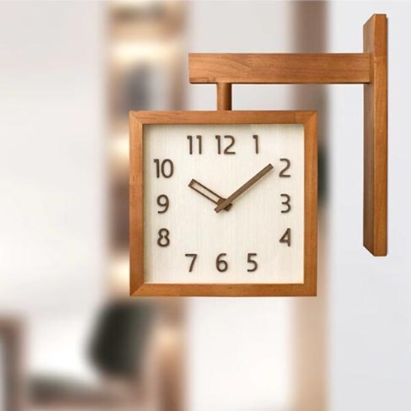 Double Sided Clock - Etsy