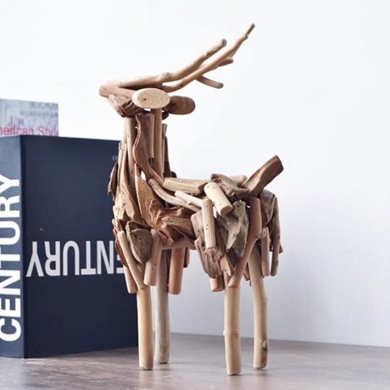 Wood Deer - Etsy