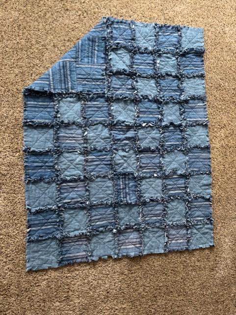 Blue Jean Rag Quilt - Etsy Canada