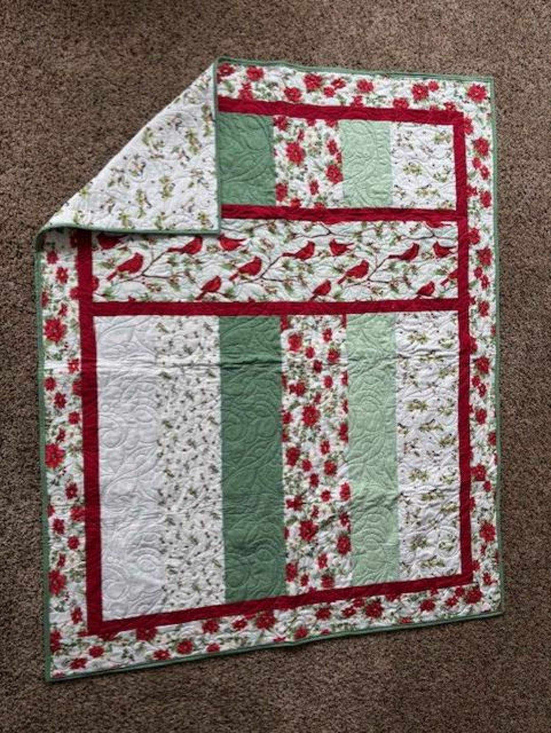 Cardinal Quilt - Etsy