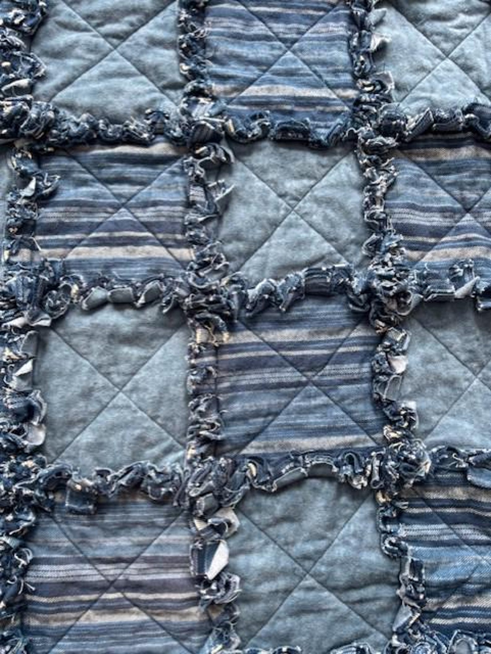 Blue Jean Rag Quilt - Etsy Canada