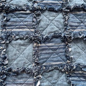 Blue Jean Rag Quilt - Etsy Canada