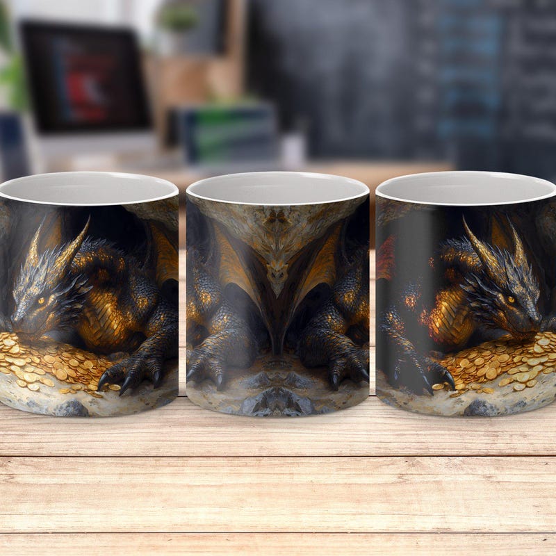 Dragon Mugs - Etsy