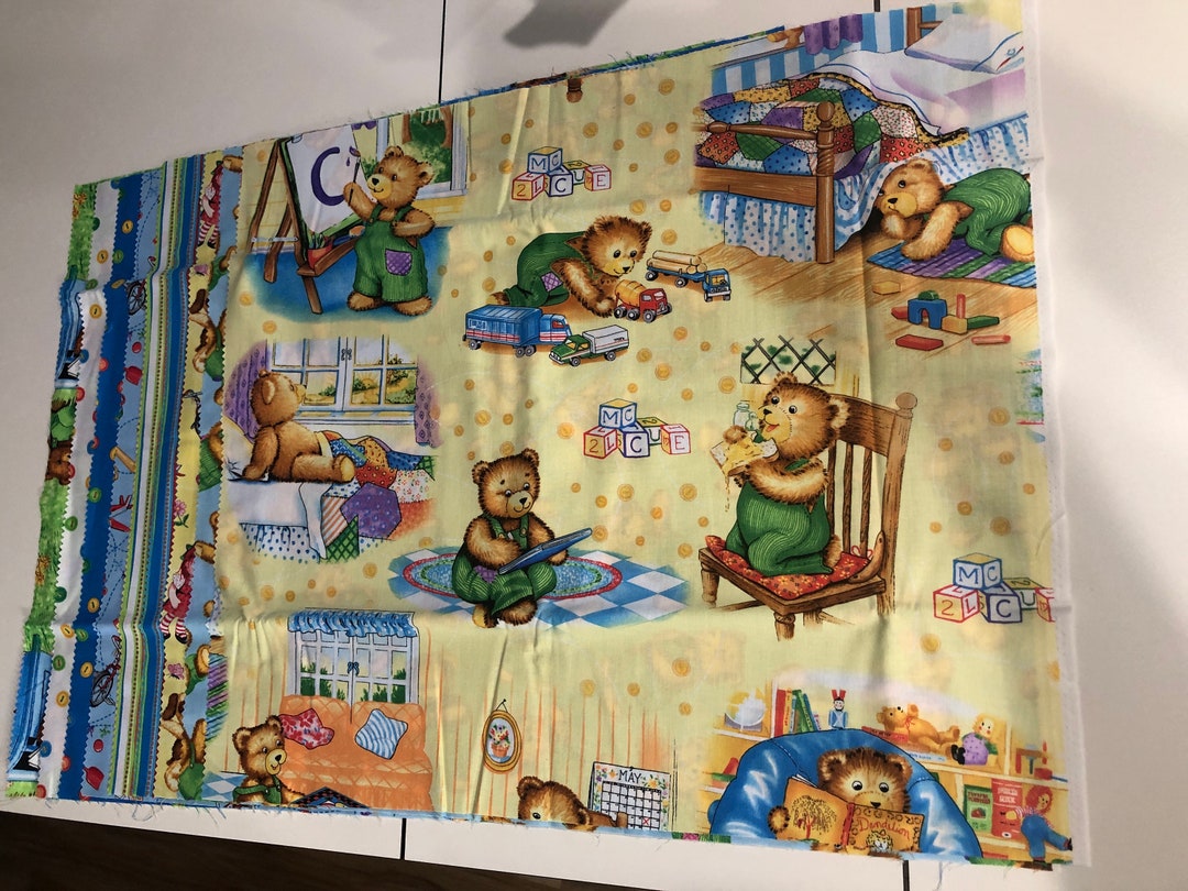 Corduroy the Teddy Bear Fabric Bundle New ADORABLE - Etsy