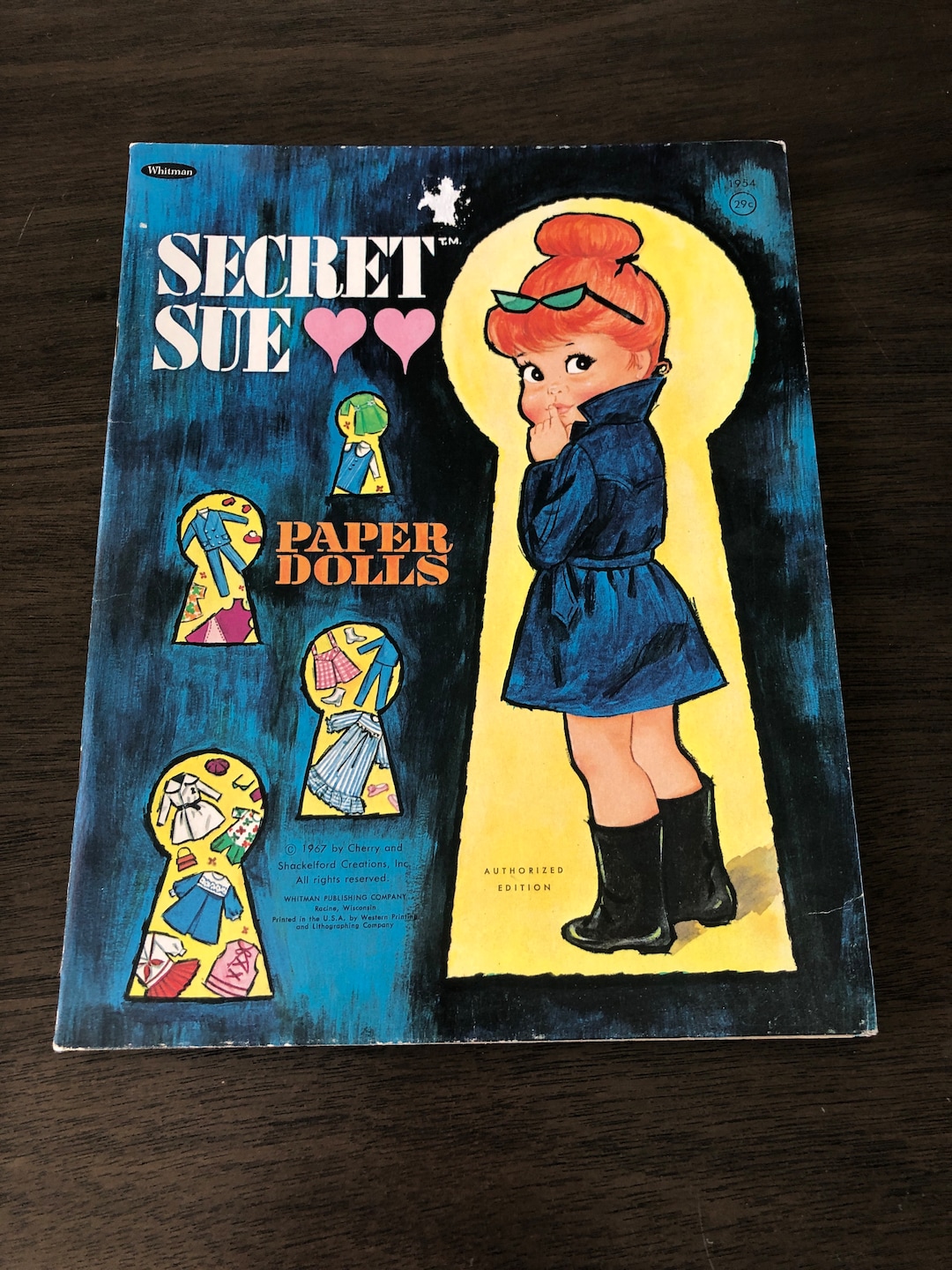 Vintage Secret Sue Uncut Paper Dolls Whitman 1967 Shrinking Spy ...