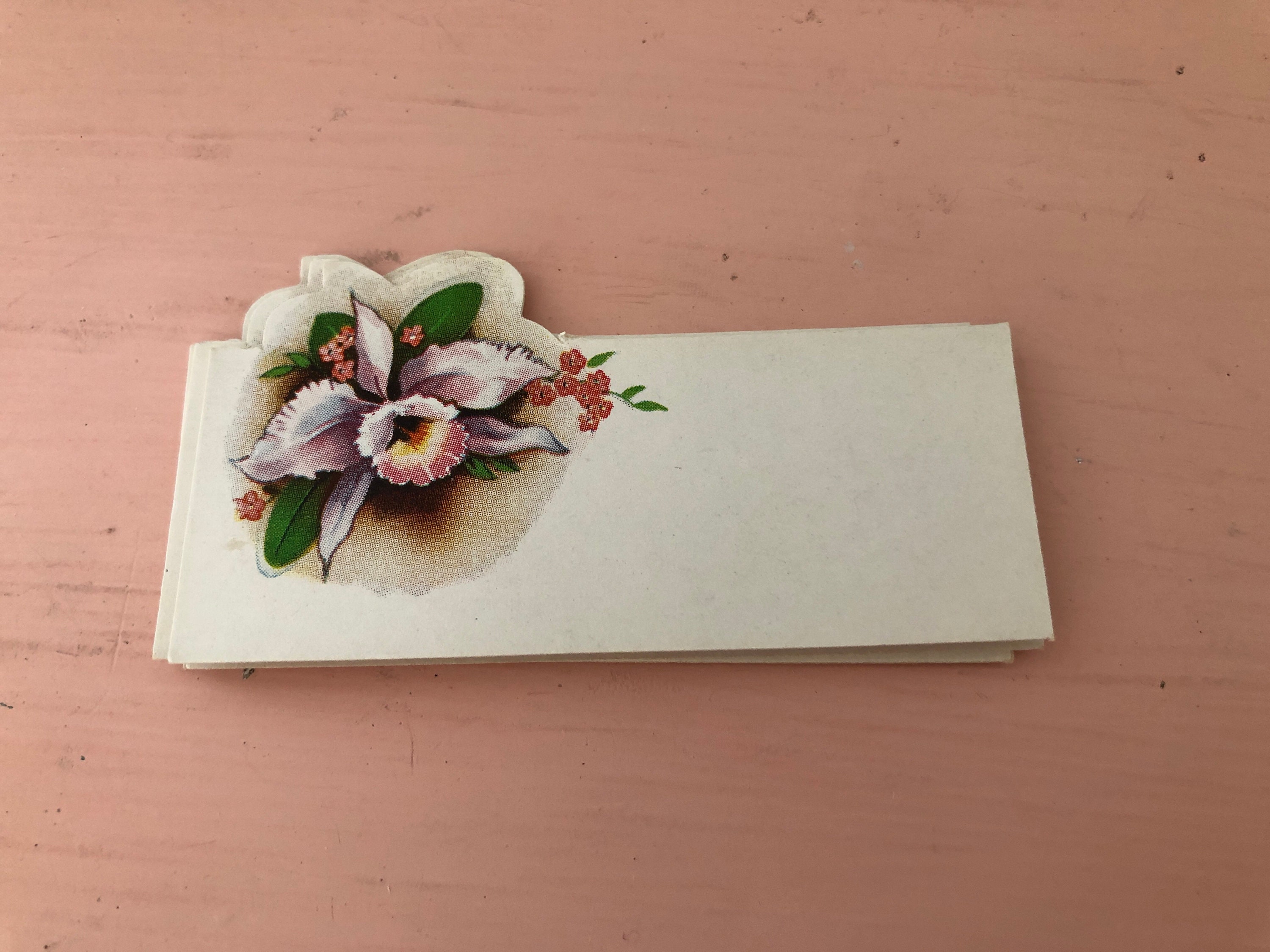 Vintage 1940s Table Place Cards Folders FLOWERS NIP NOS Name Tags - Etsy