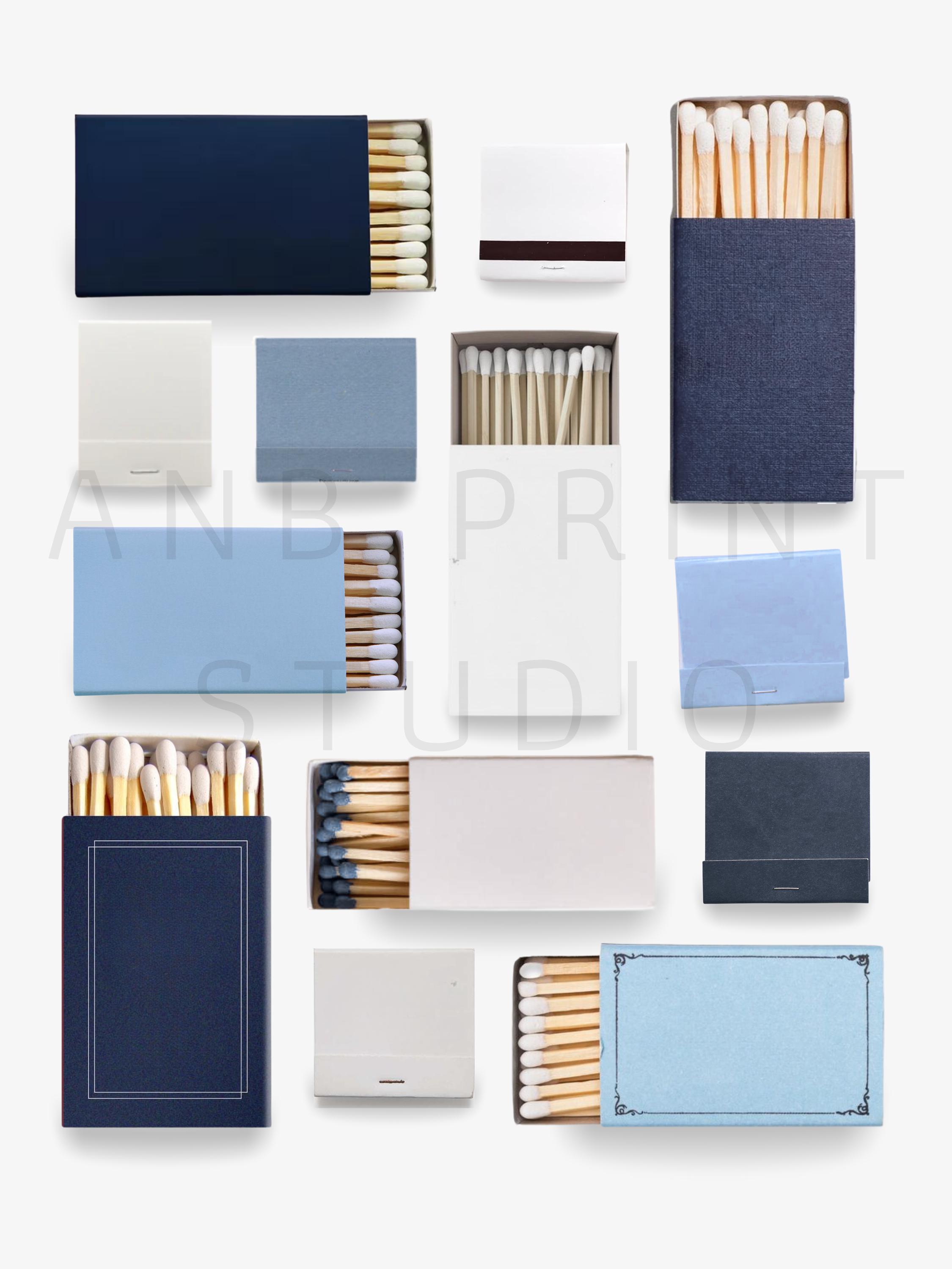 Matchbook Art Poster Template BLUE Custom Matchbox Art | Vintage ...