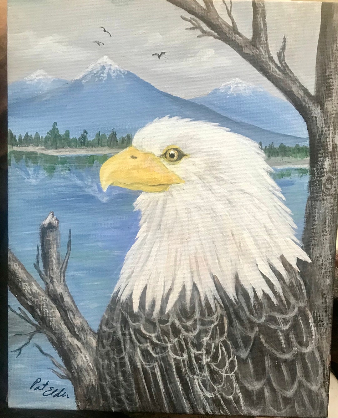 Bald Eagle Painting, Bald Eagle Art, Eagle Wall Decor, Eagle Artwork ...
