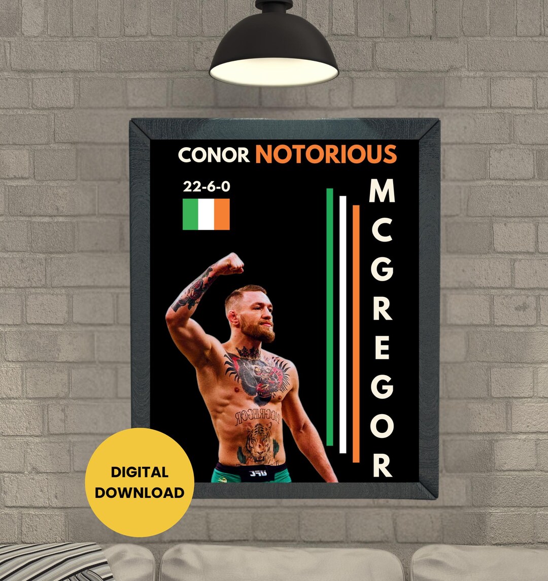 Conor Mcgregor | MMA Digital Wall Art | UFC Fighter Poster | Martial ...