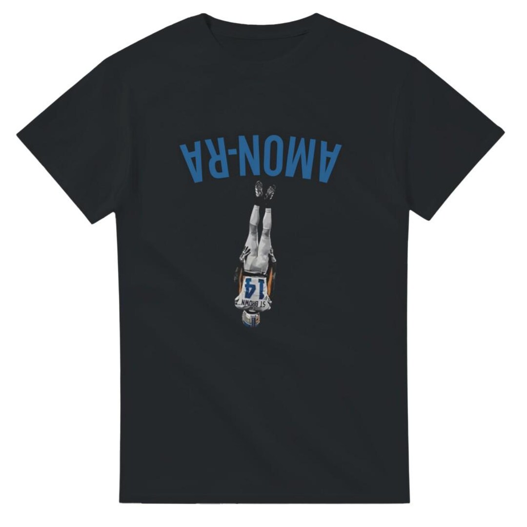 Amon-ra St. Brown Headstand Shirt – Vintage-inspired Detroit Lions Fan ...