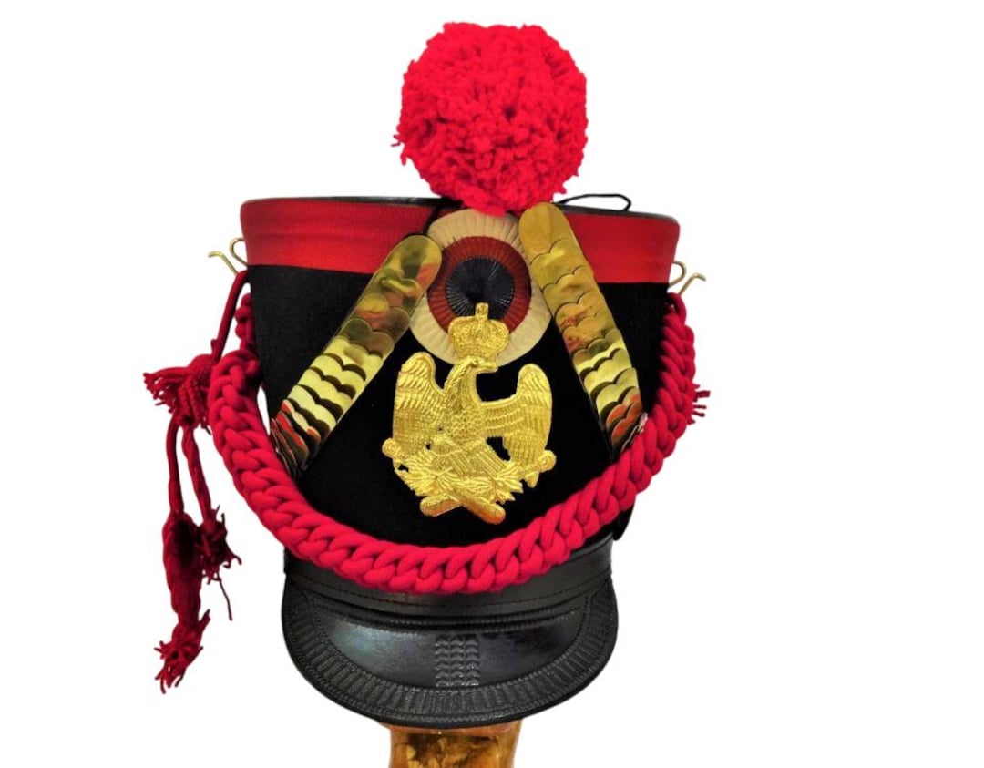 French Napoleonic Shako Helmet: Reproduction Officer's Edition - Etsy