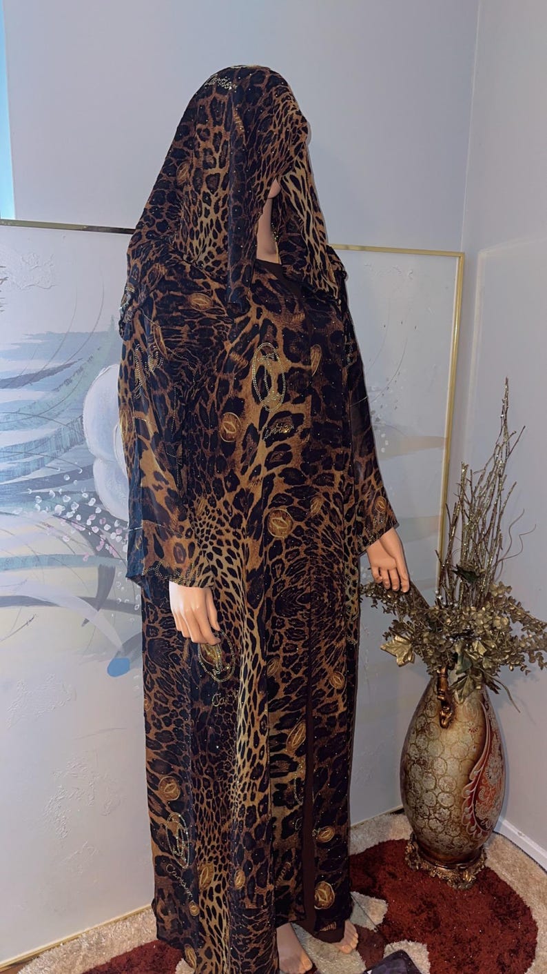 Leopard Print Abaya – Modest & Elegant Women’s Wear - Etsy