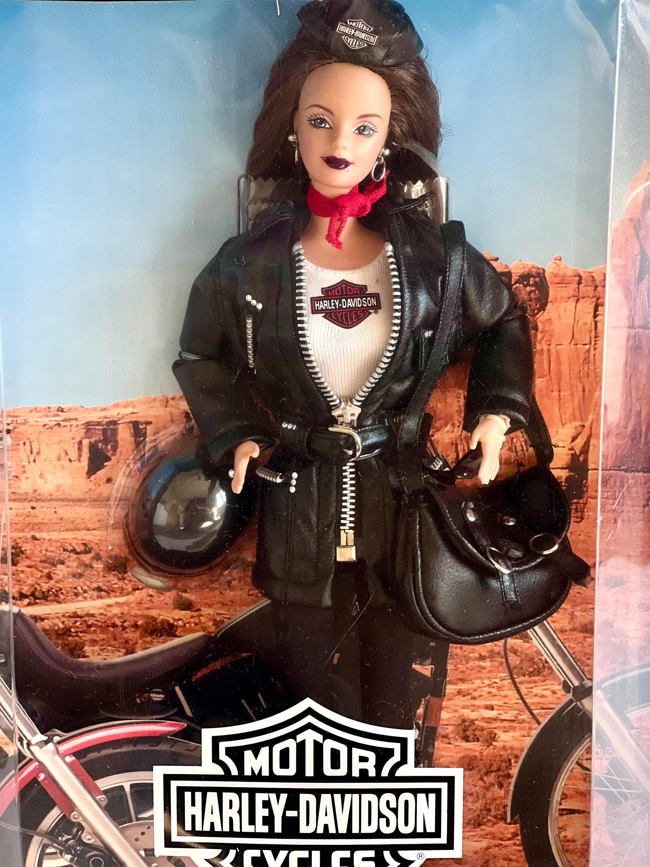 Barbie Harley-davidson Motorcycles Collector Edition 1997 in Leather ...