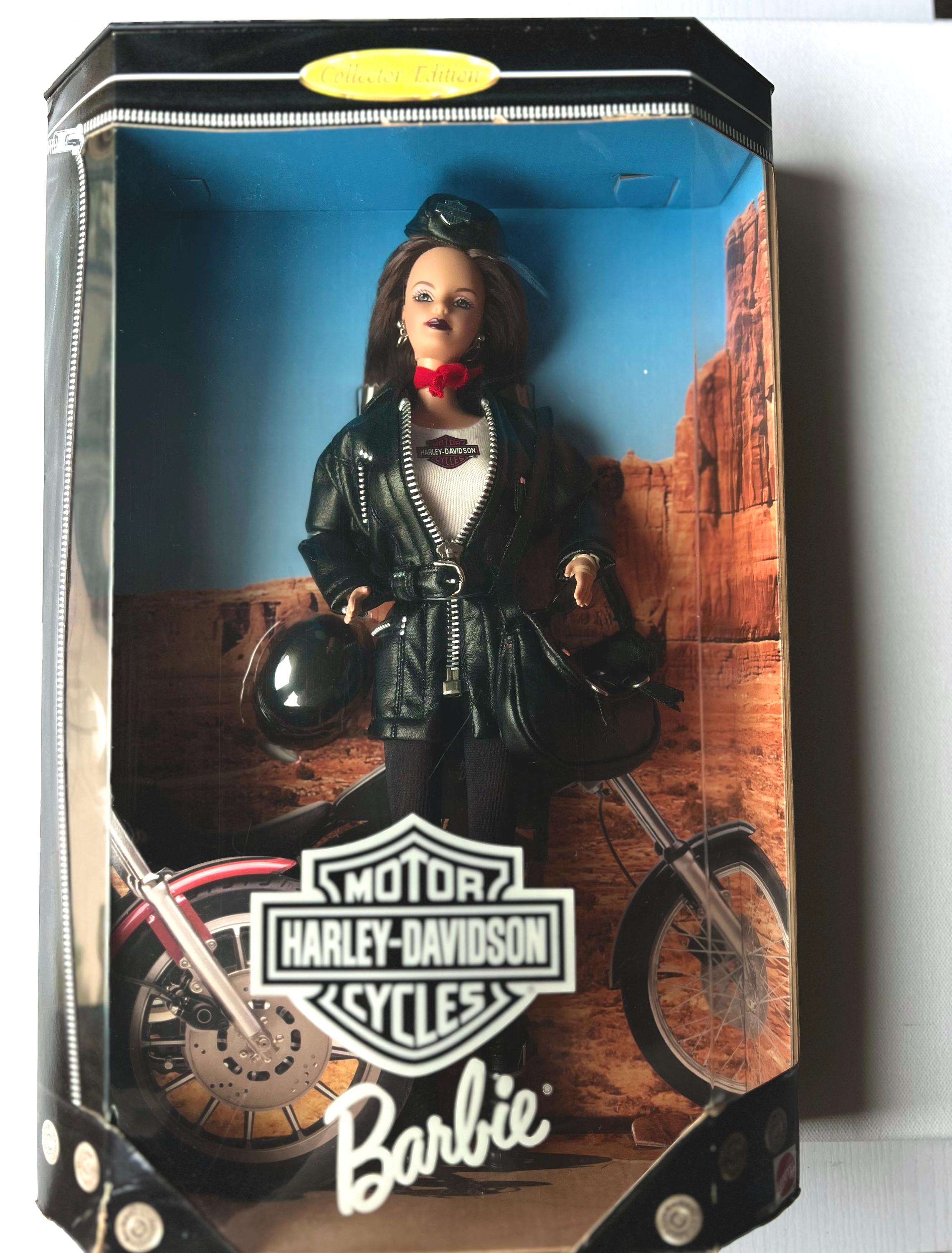 Barbie Harley-davidson Motorcycles Collector Edition 1997 in Leather ...