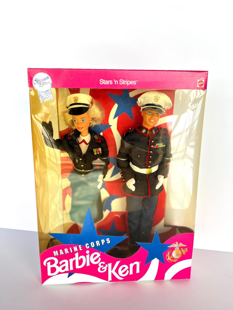 Vintage 1991 Marine Corps Barbie & Ken | Stars 'n Stripes Special ...