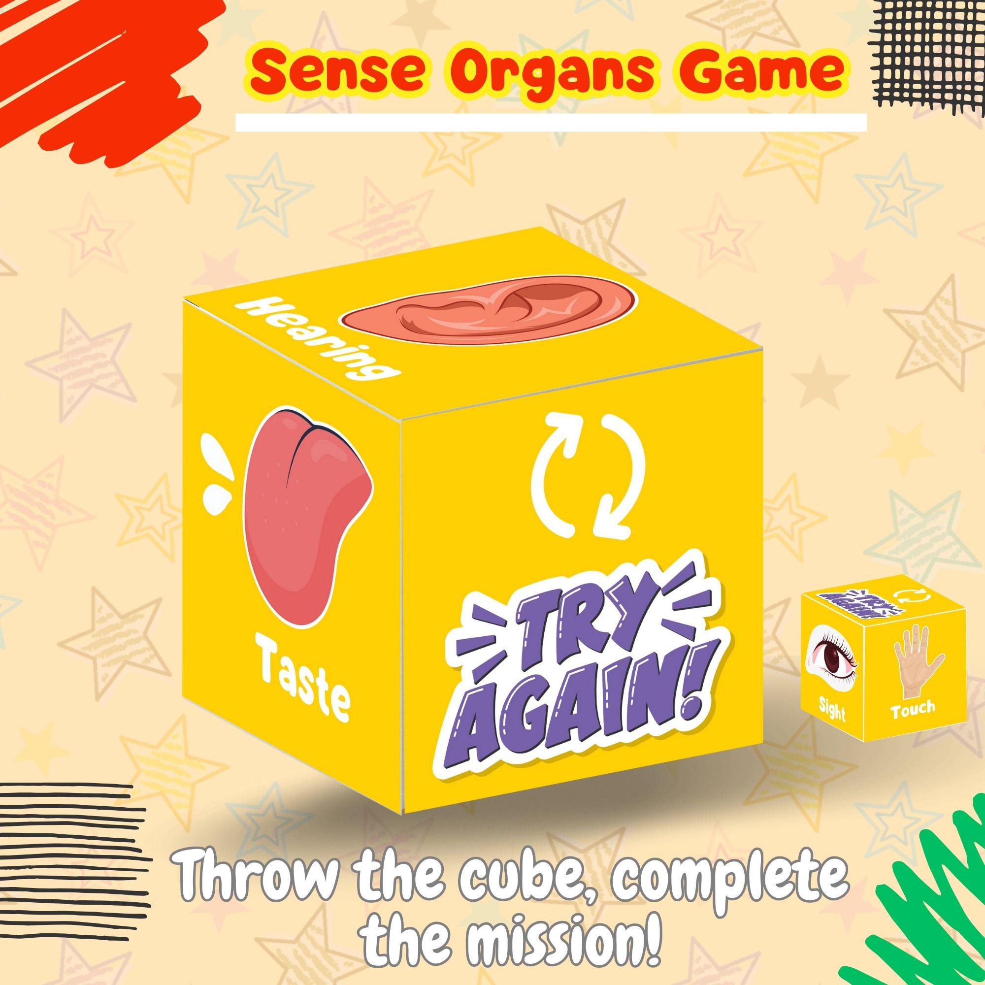 Sensory Organs Game,five Senses Activity, Preschool,kindergarten,busy ...