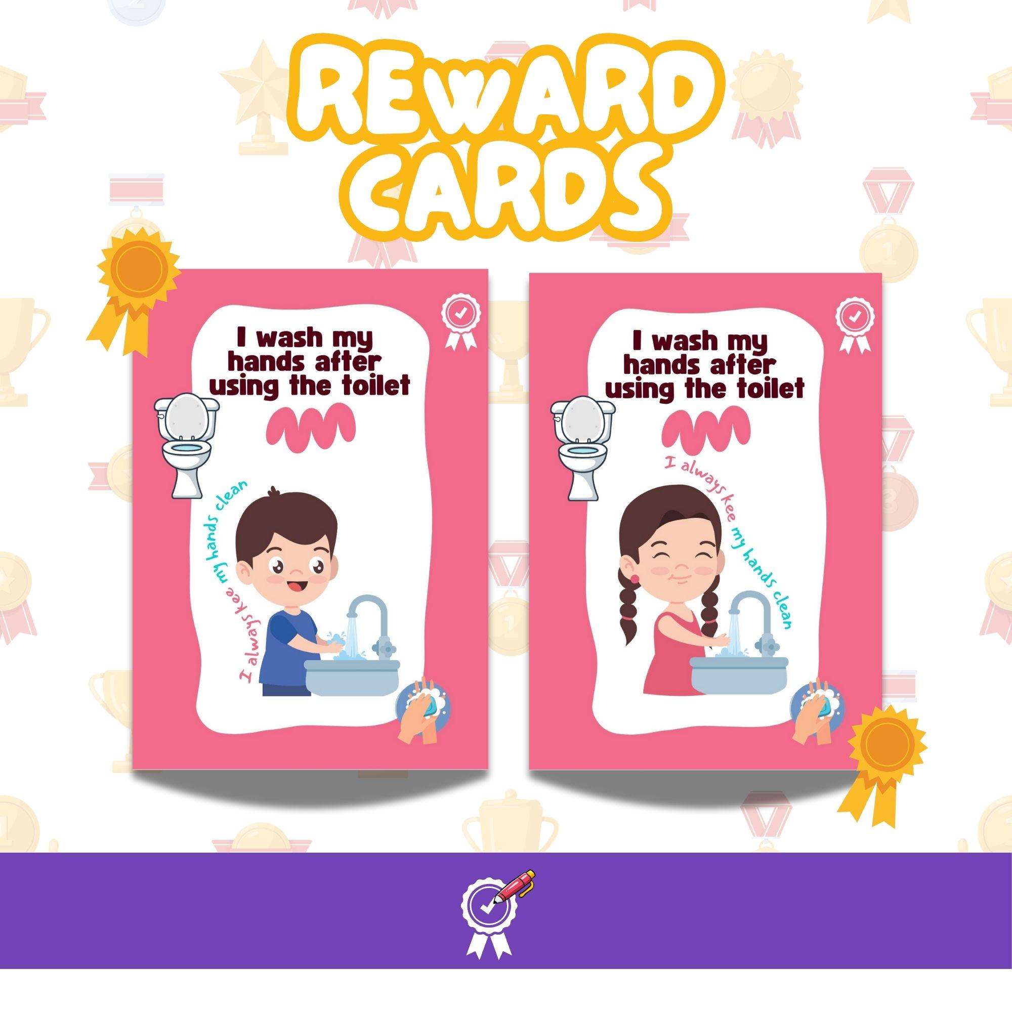 Reward Cards, Printable Reward Cards for Kids, Responsibility Task ...