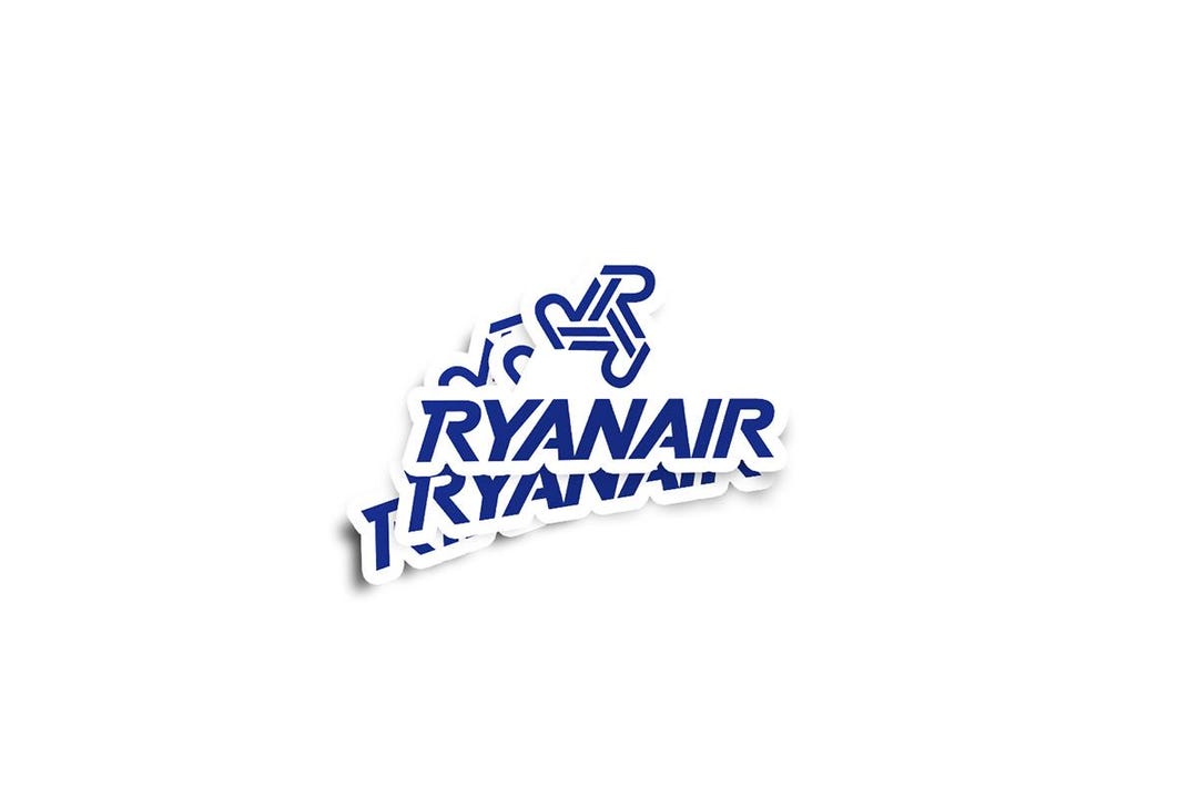 Ryanair Old School Retro Logo Glossy Stickers 4-pack - Etsy