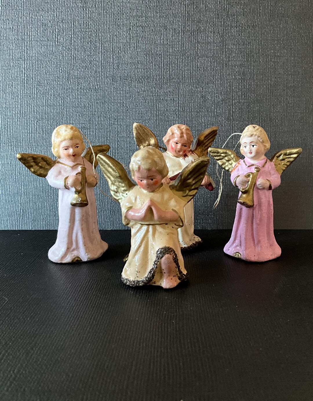 Vintage West German Composition Angels - Etsy