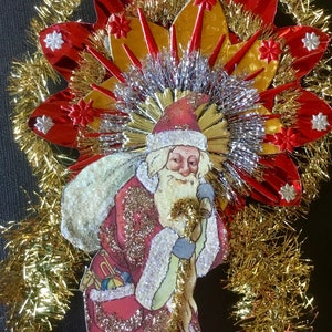 Vintage Look Victorian Christmas Ormament-raphael Tuck Santa,german ...