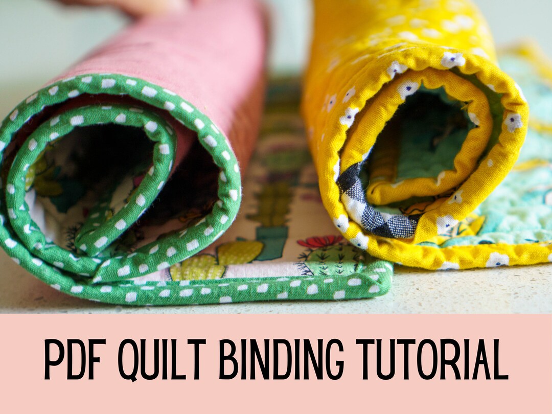 Machine Quilt Binding Tutorial: Step-by-step Guide (PDF Download) - Etsy