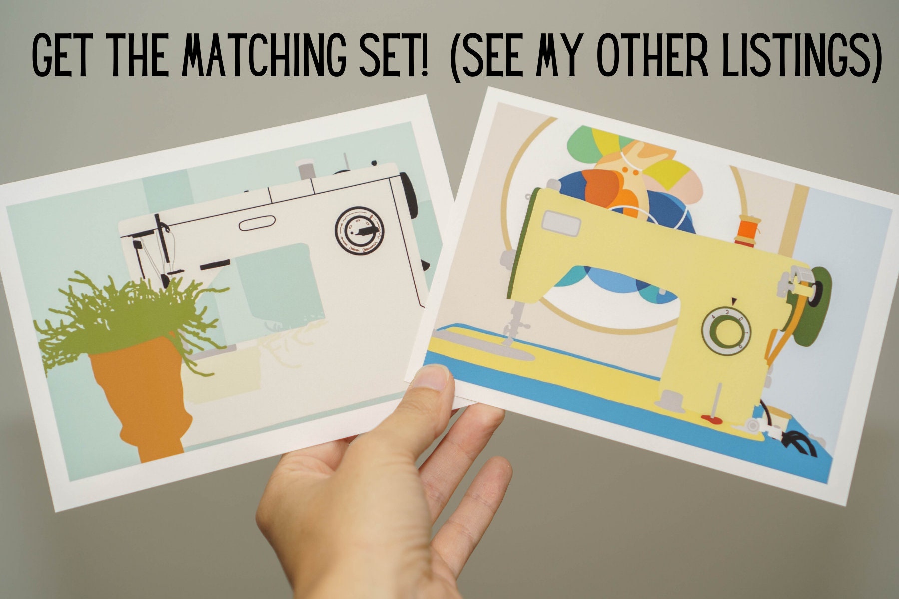 Vintage 60s Sewing Machine Wall Art || PDF printable — Pin Cut Sew Studio