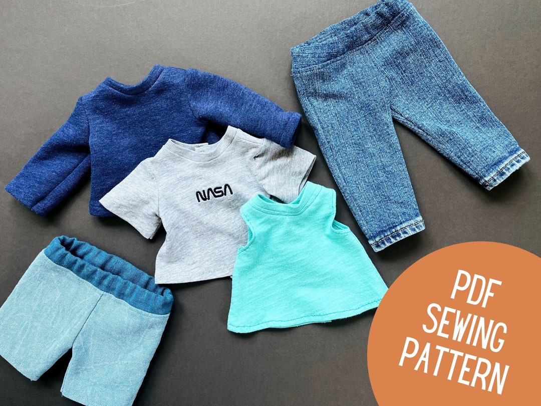 18" Boy Doll Clothes Sewing Pattern: Basic Wardrobe (PDF Download) - Etsy