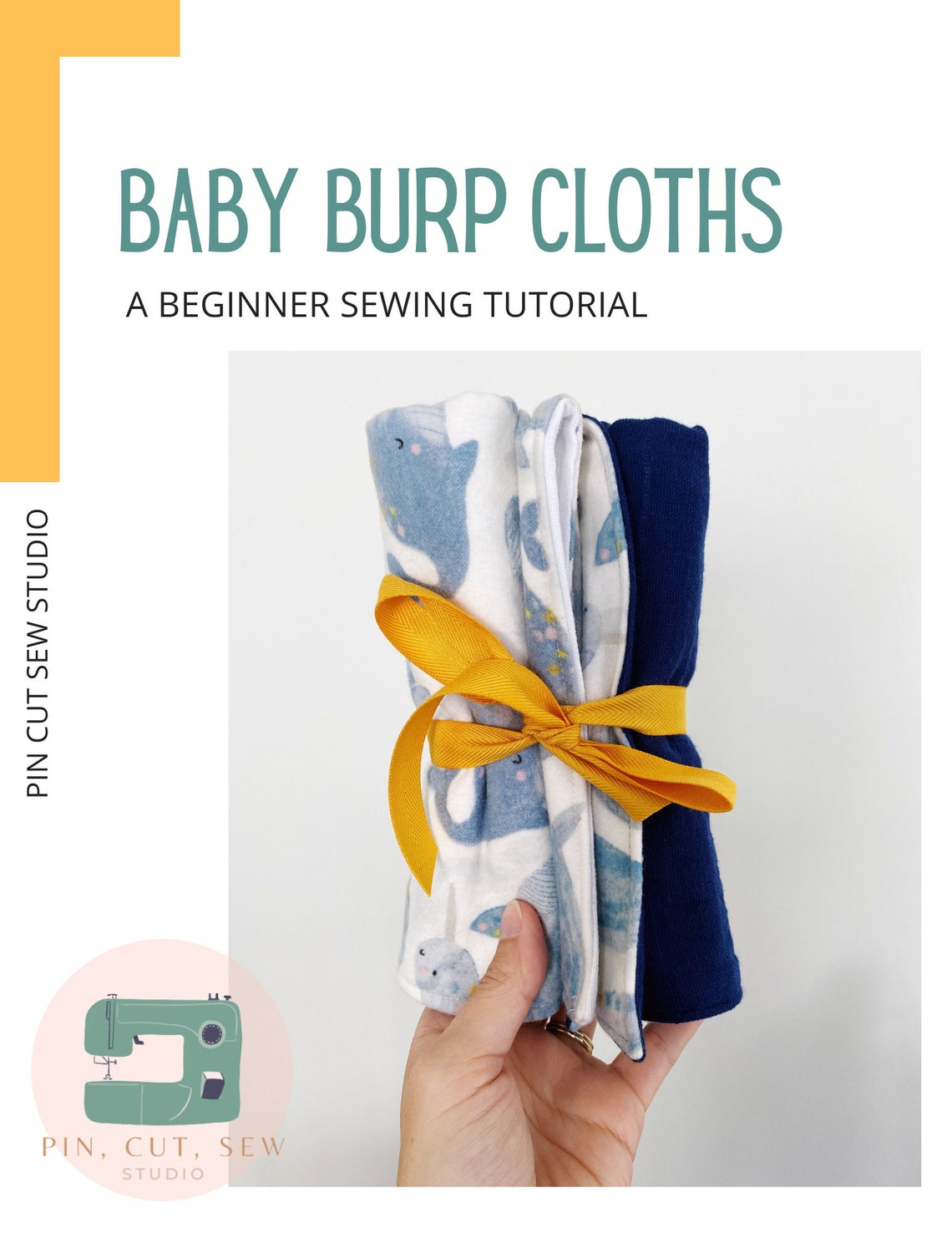 Baby Burp Cloth Sewing Pattern (PDF Download) - Etsy