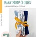 Baby Burp Cloth Sewing Pattern (PDF Download) - Etsy