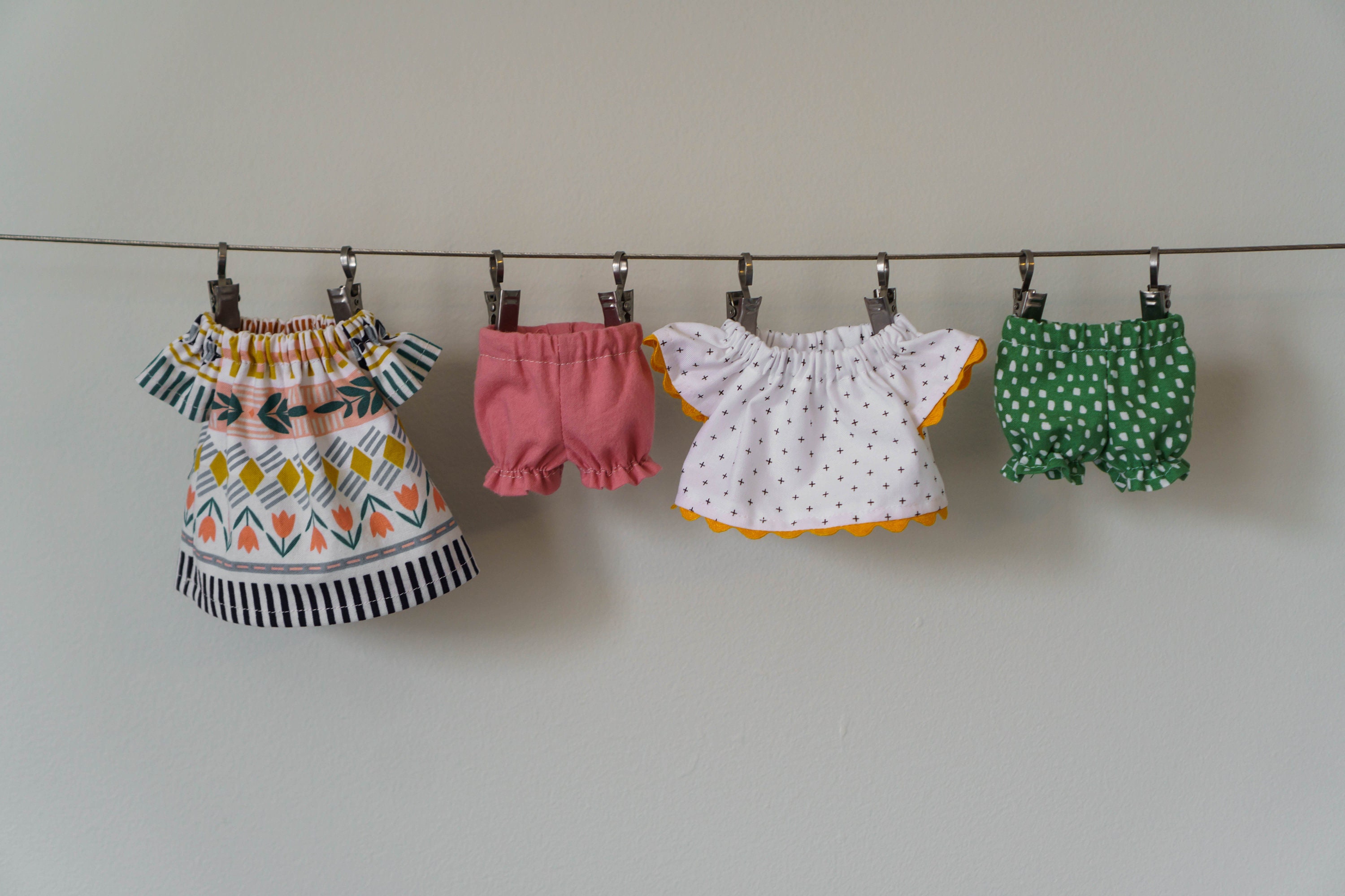 PDF Rag Doll Sewing Pattern Bundle, Baby & 4 Animals with Clothes — Pin ...