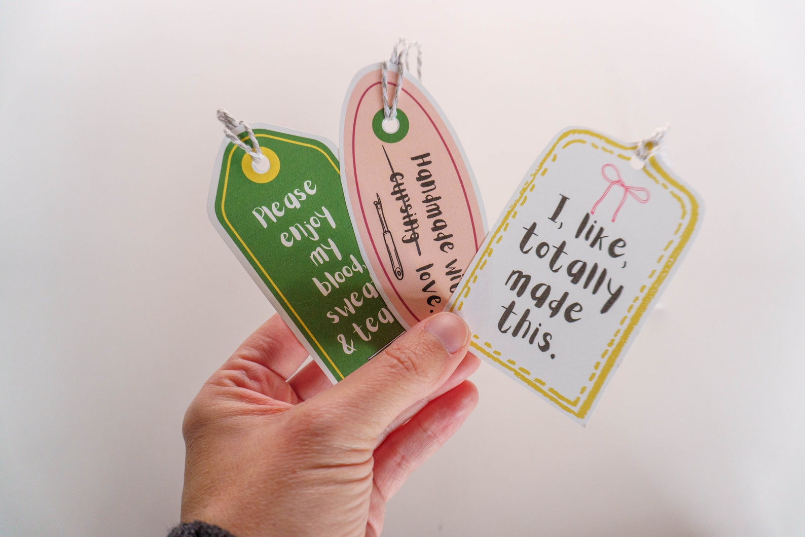 Printable Gift Tags for Handmade Christmas Gifts, Funny Sewing Humor ...