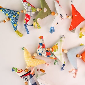 Prosperity Hens Sewing Pattern: Fabric Chickens Tutorial (PDF Download ...