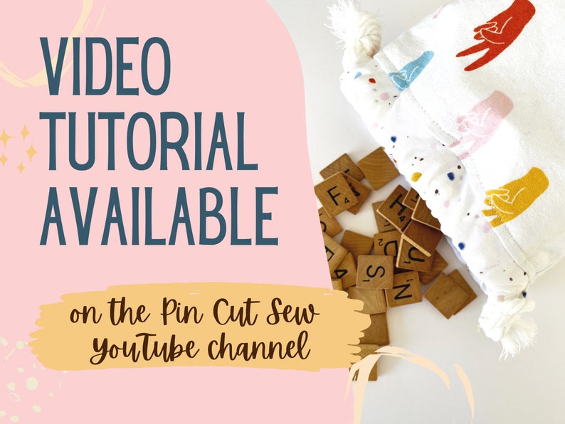 Drawstring Bag Sewing Pattern for Board Game Pieces Dice or - Etsy