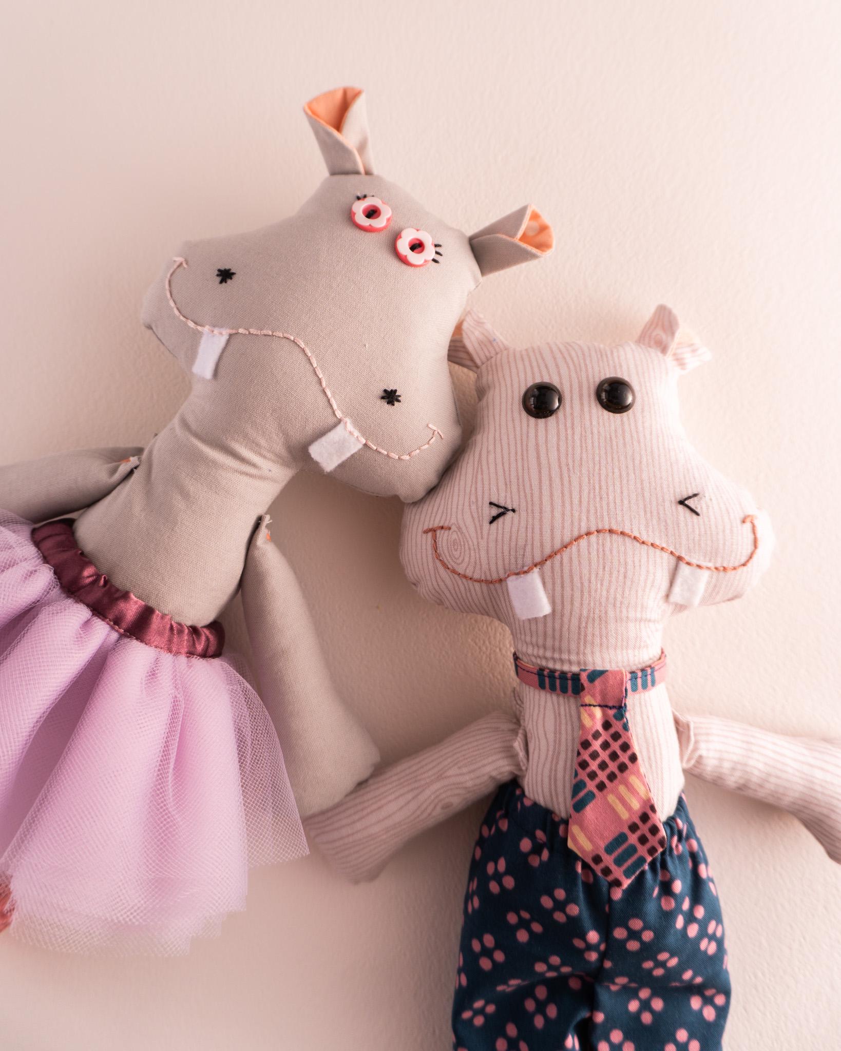 Hippo Rag Doll Sewing Pattern With Clothes (PDF Download) - Etsy