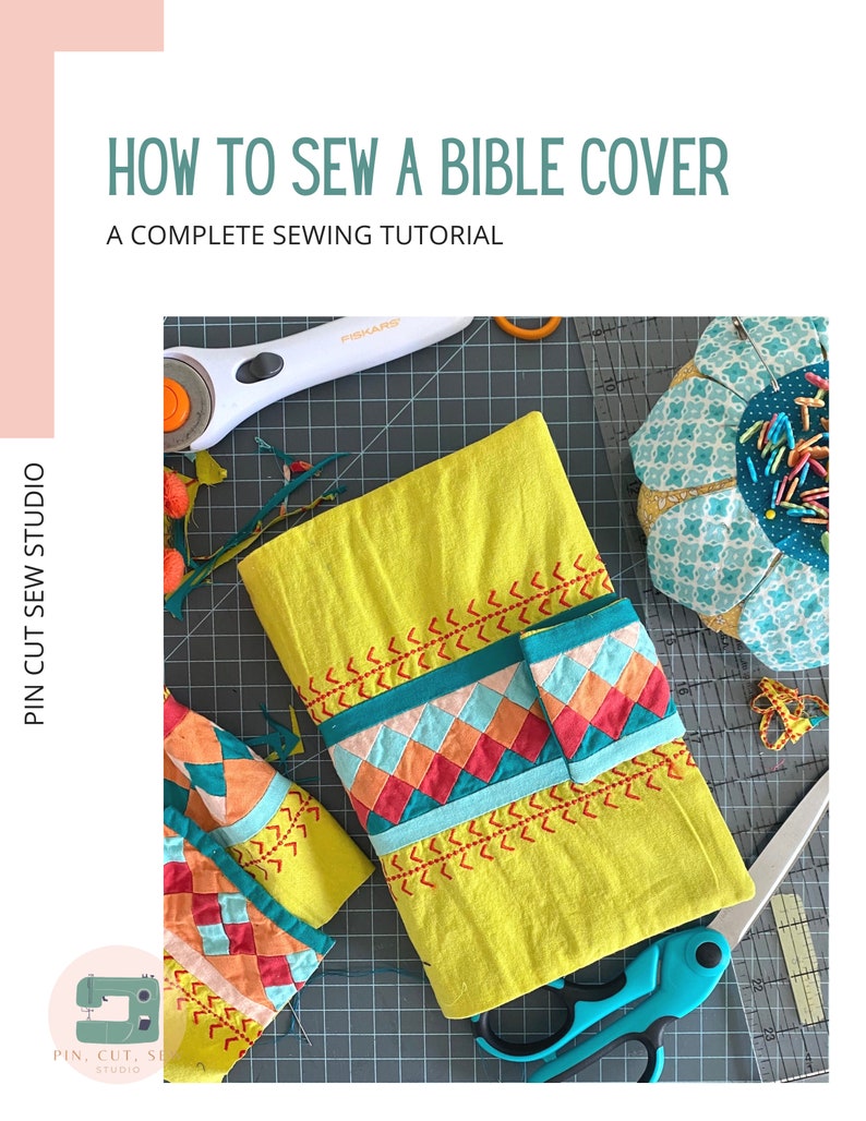 Bible Book Cover Sewing Tutorial for Any Size (PDF Download) - Etsy