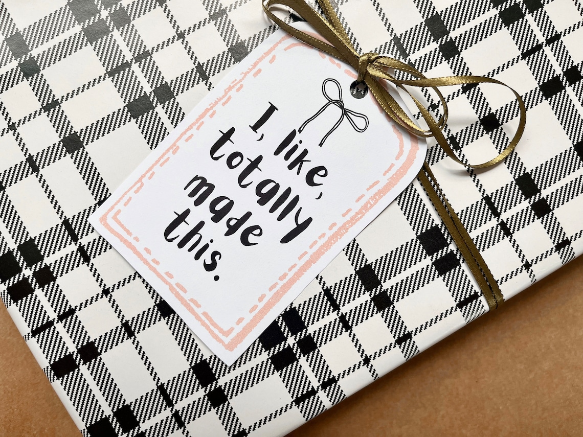 Printable i Made This Gift Tags Instant PDF - Etsy