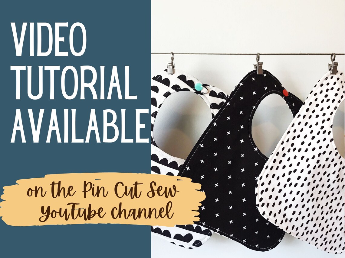 Baby Bib Sewing Pattern PDF Printable Download Tutorial - Etsy