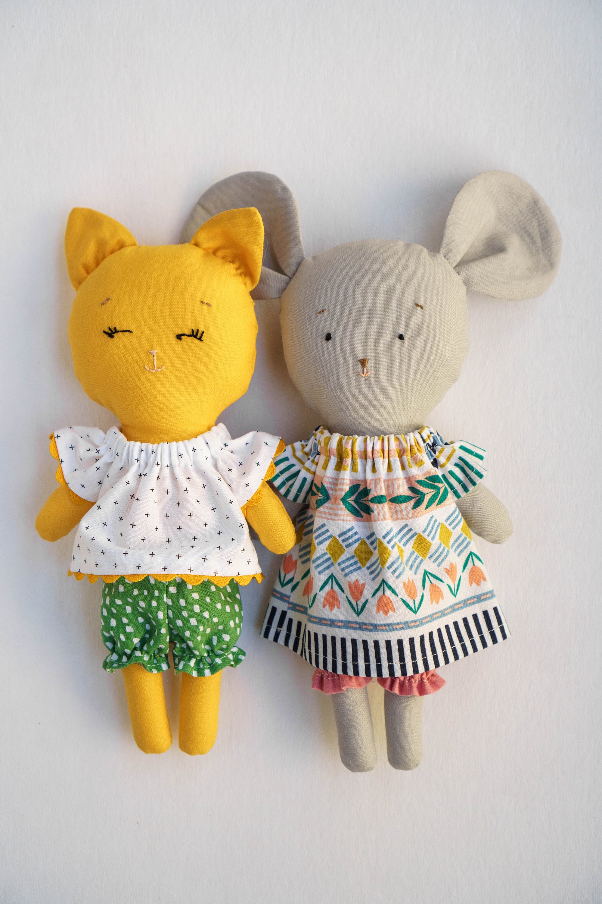 Phoebe Rag Doll Animals || PDF Sewing Pattern Bundle — Pin Cut Sew Studio