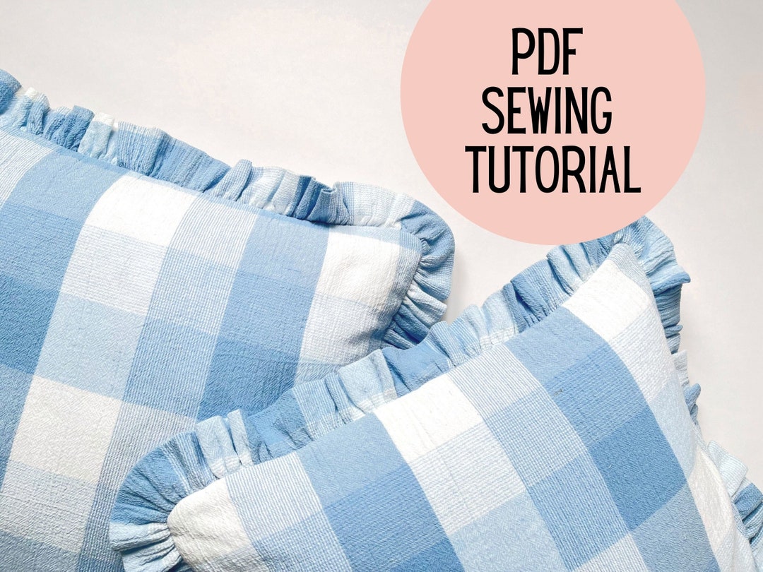 Ruffled Throw Pillow Sewing Pattern: DIY Home Decor (PDF Tutorial) - Etsy