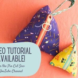 Triangle Zipper Pouch PDF Sewing Pattern in 2 Sizes (PDF Download) - Etsy