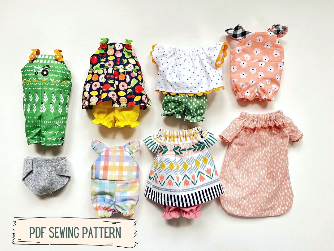 Rag Doll Clothes Add-on Sewing Pattern for Phoebe Dolls (PDF Download ...