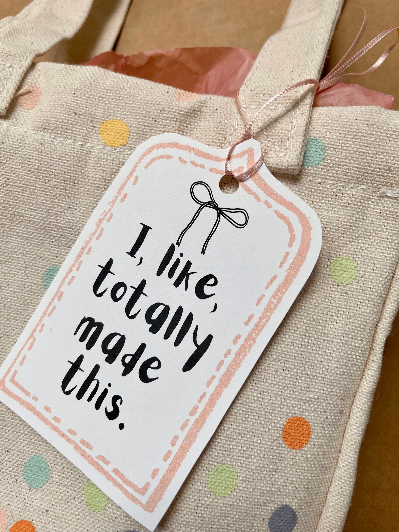 Printable "i Made This" Gift Tags, Instant PDF Download to Print and ...