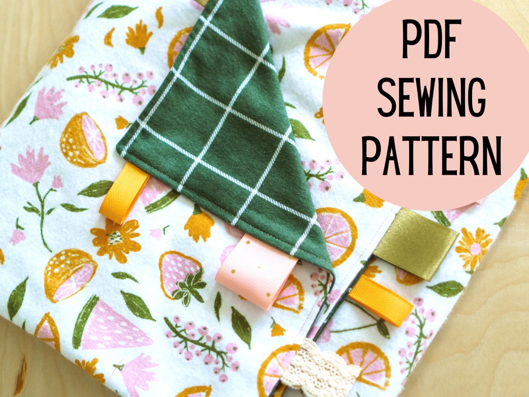 Ribbon Tag Baby Blanket Sewing Pattern (PDF Download) - Etsy