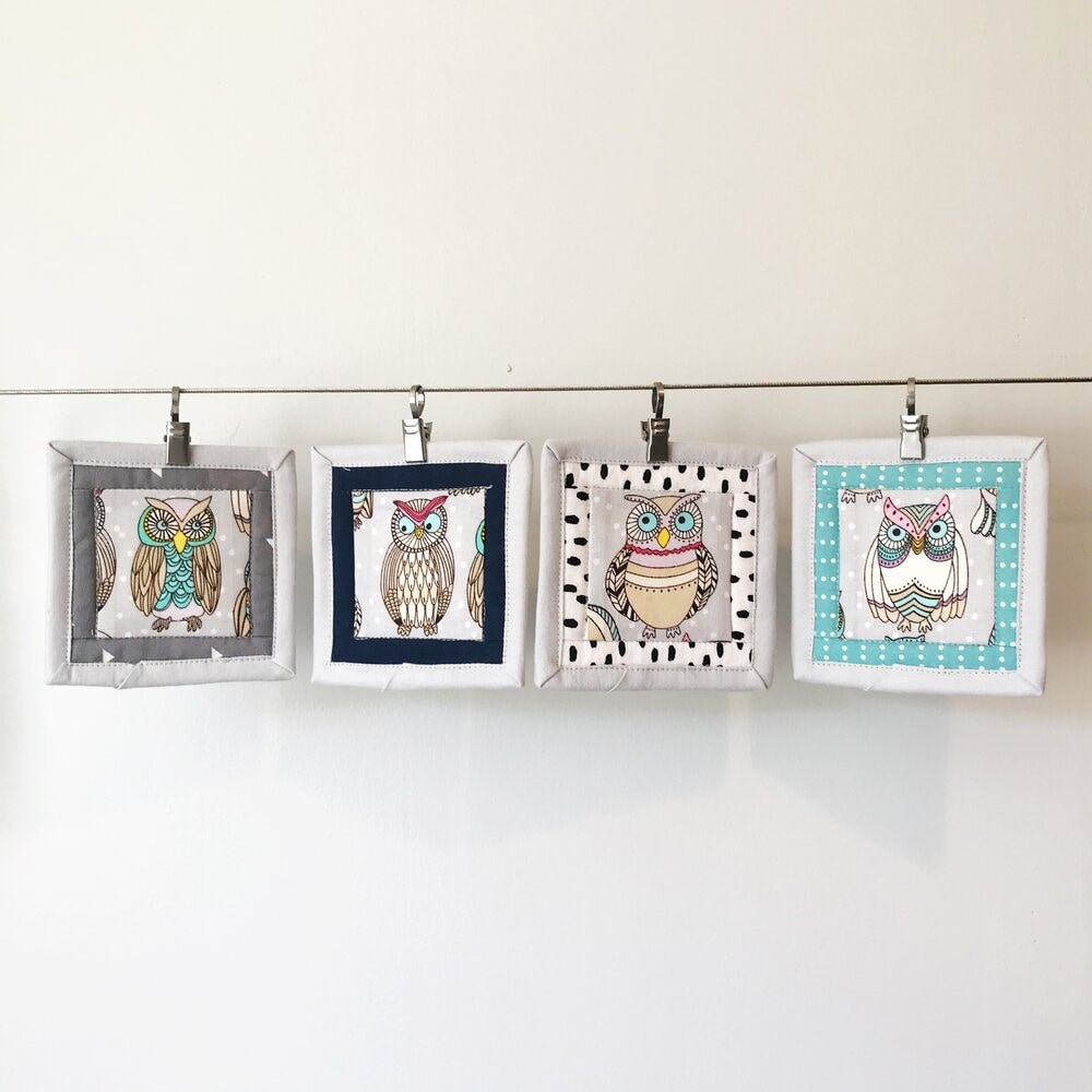 Quilted Fabric Coasters Sewing Pattern || PDF printable tutorial — Pin ...