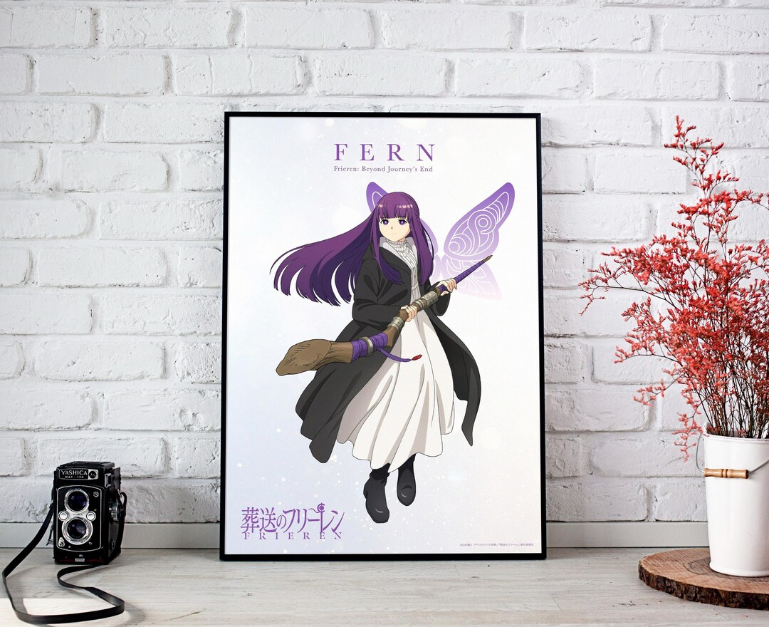 Fern Anime Poster Beyond Journeys End Wall Art, Fantasy Mage Artwork ...