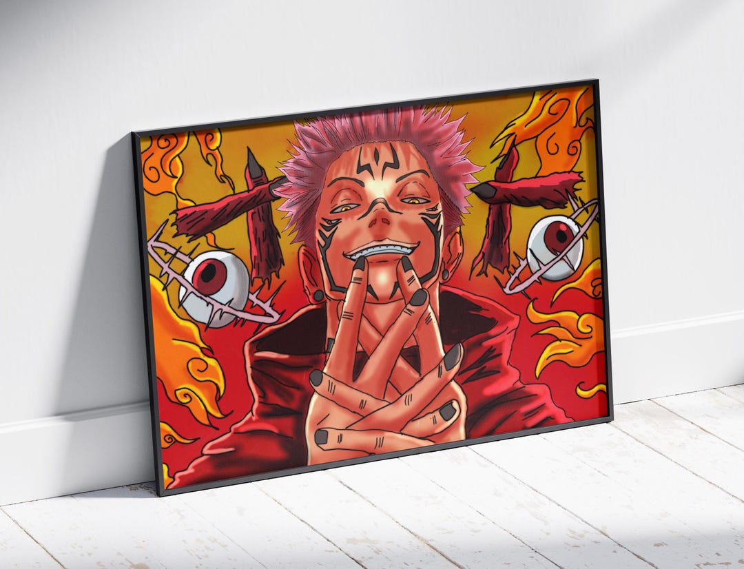 Jujutsu Kaisen Poster, King of Curses Art Print, Domain Expansion ...