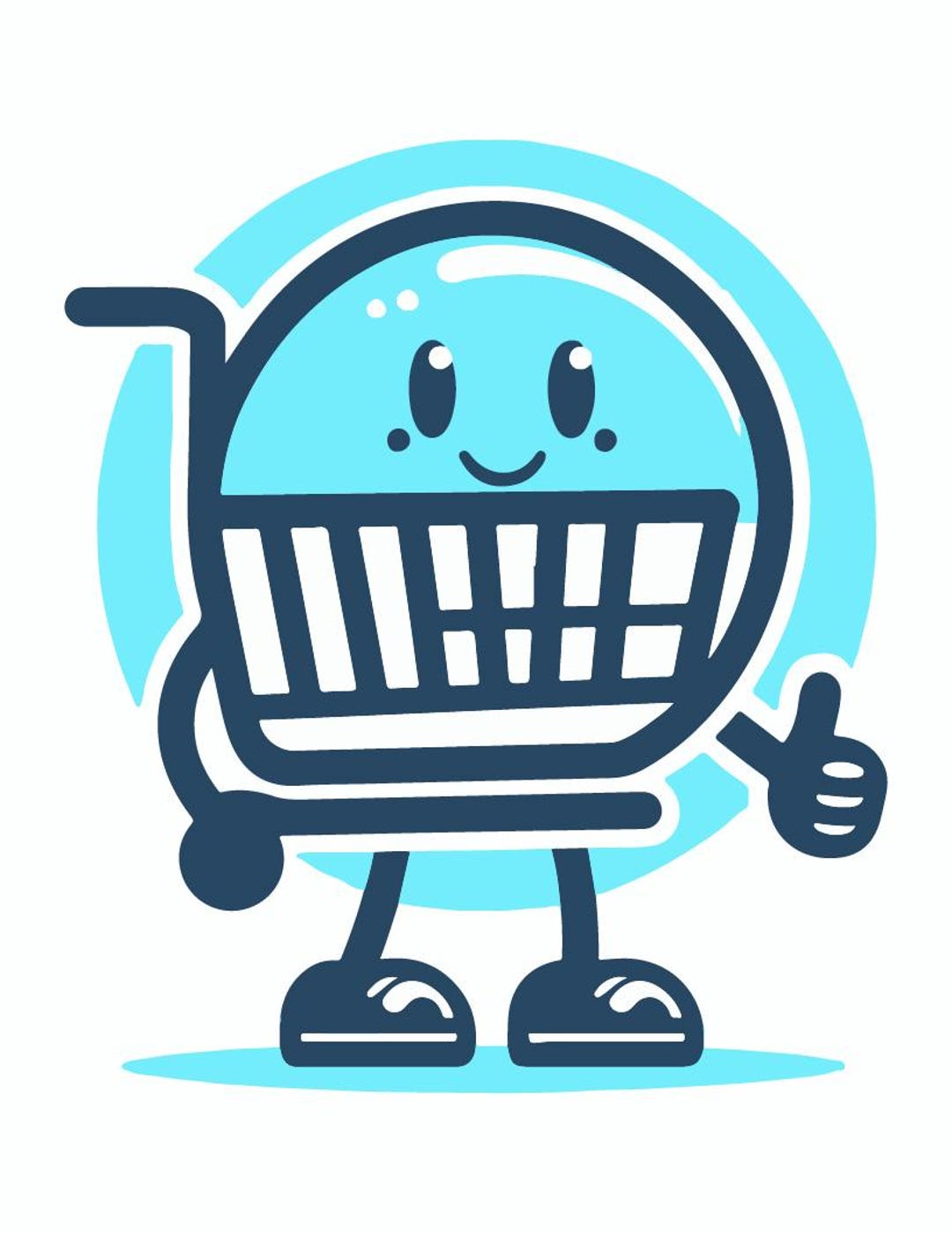 Friendly Mascot Logo for E-commerce & Retail Businesses - Etsy